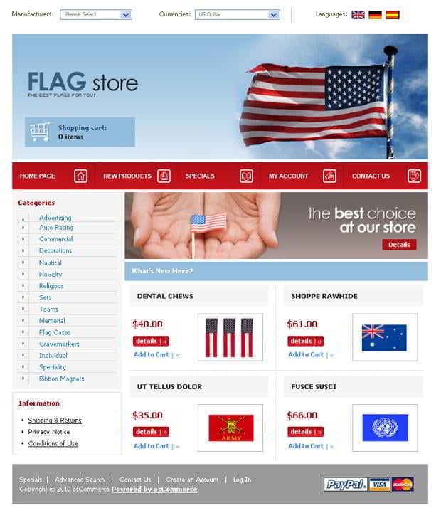 Flags in Website and Template Designs - MonsterPost