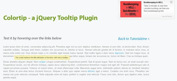 30 jQuery Tooltip Plugins to Improve User Experience - MonsterPost