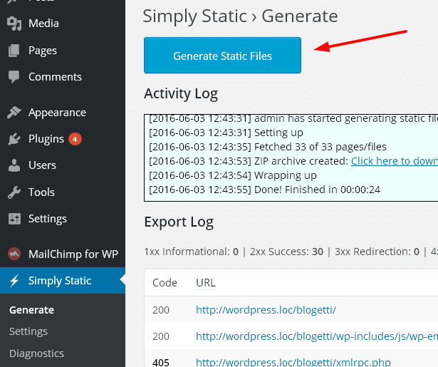 So Wordpress Much Static Generate Static Html From Your Wp Site In Minutes Monsterpost