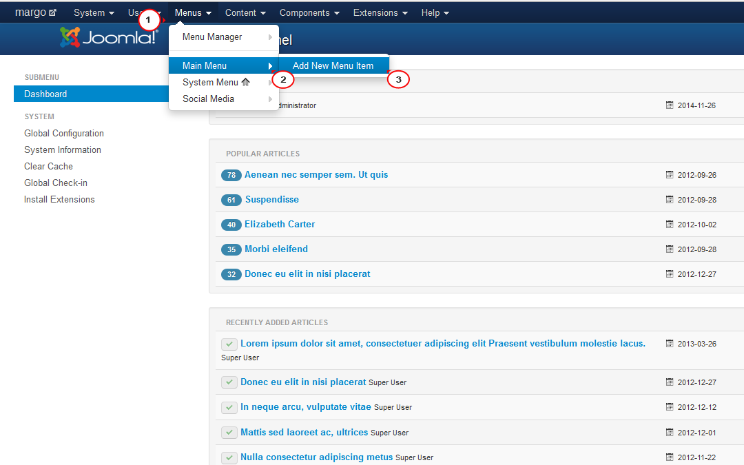 Joomla 3 x How To Create Drop down Menu Item Template Monster Help