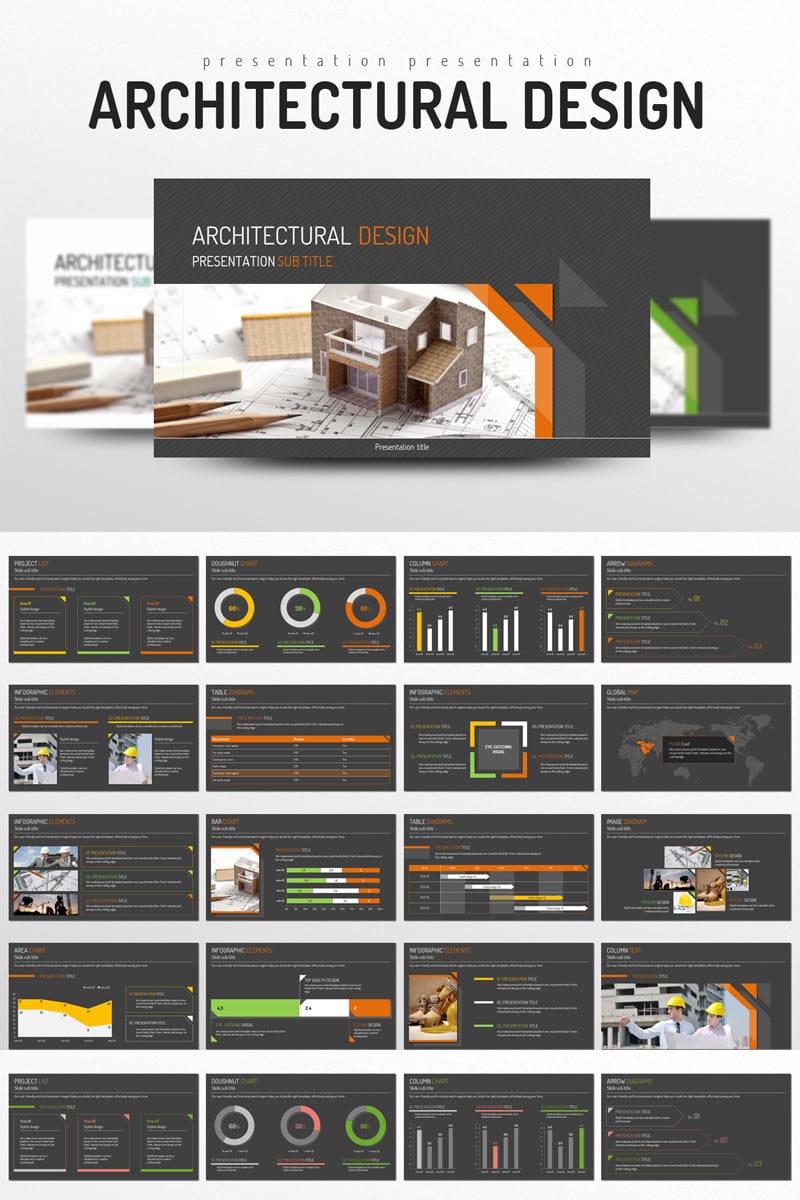 Шаблони PowerPoint на тему архітектури | Шаблони PPT для сайтів архітектурної тематики ...