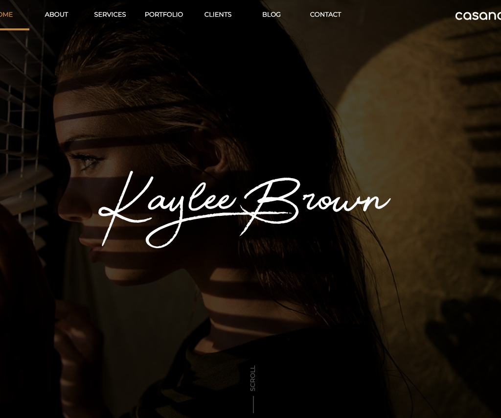 Kaylee - Personal Portfolio Website Template #100518