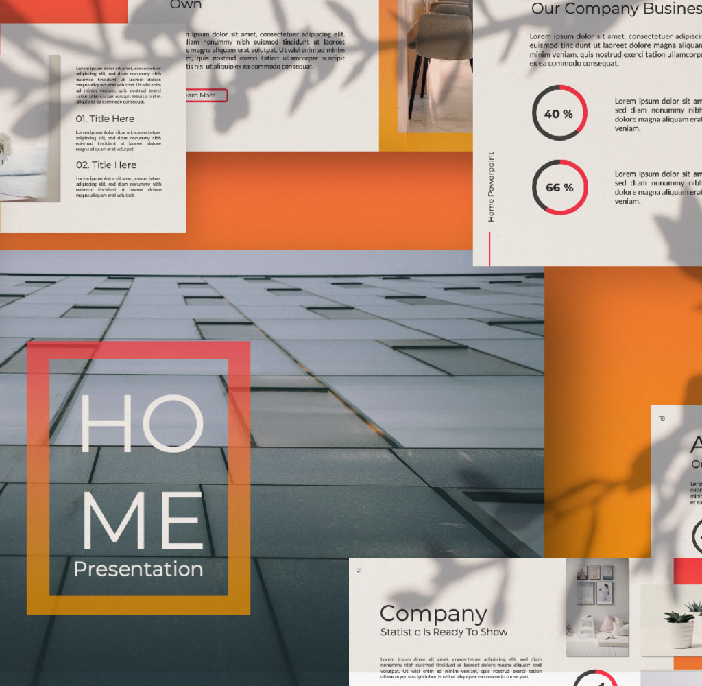 Home Presentation PowerPoint Template #100936