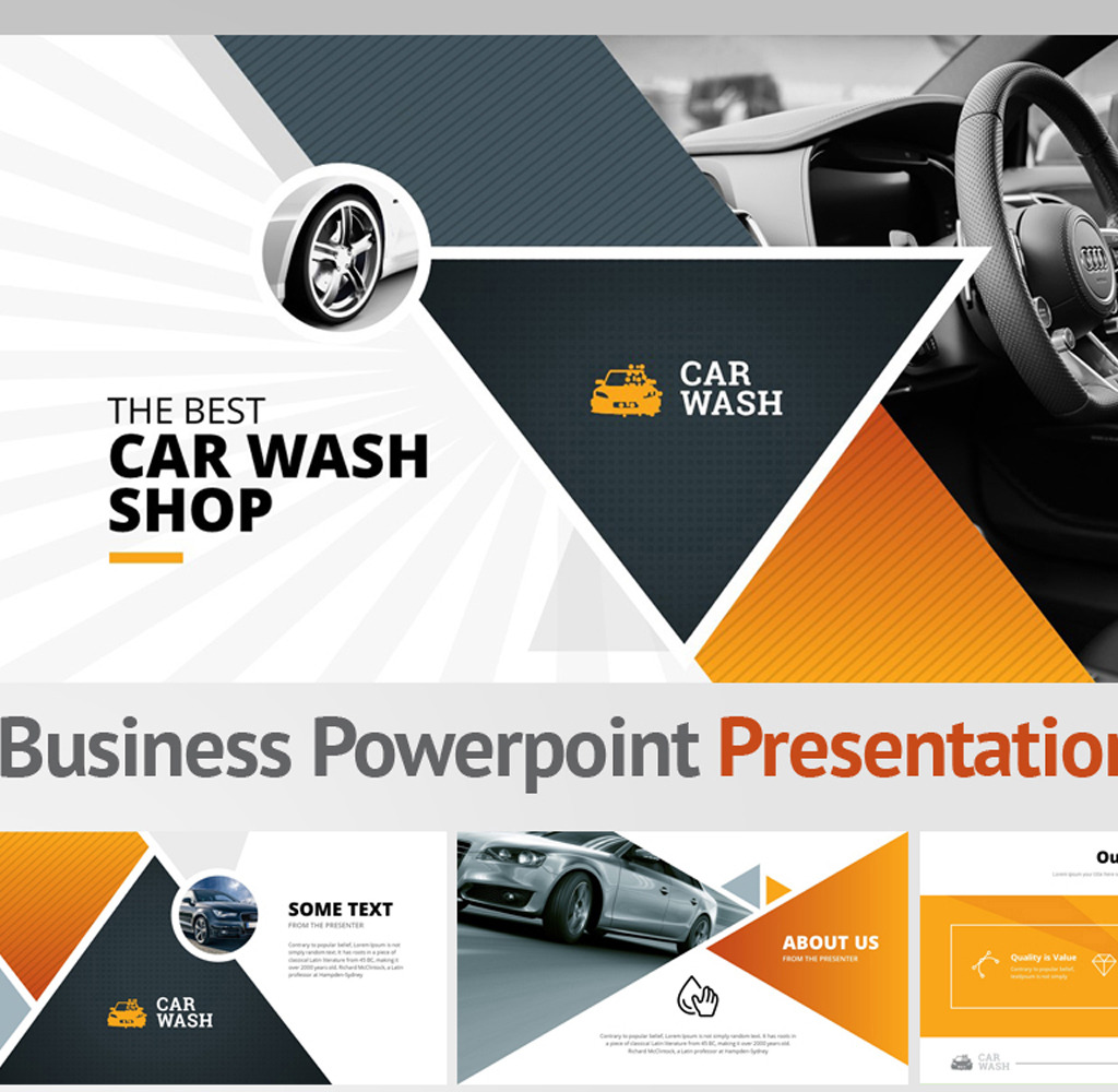 Car Wash PowerPoint Template #101200