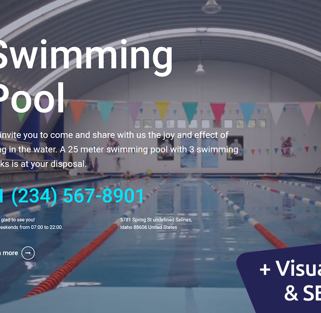Swimming Pool Moto CMS 3 Template #102221
