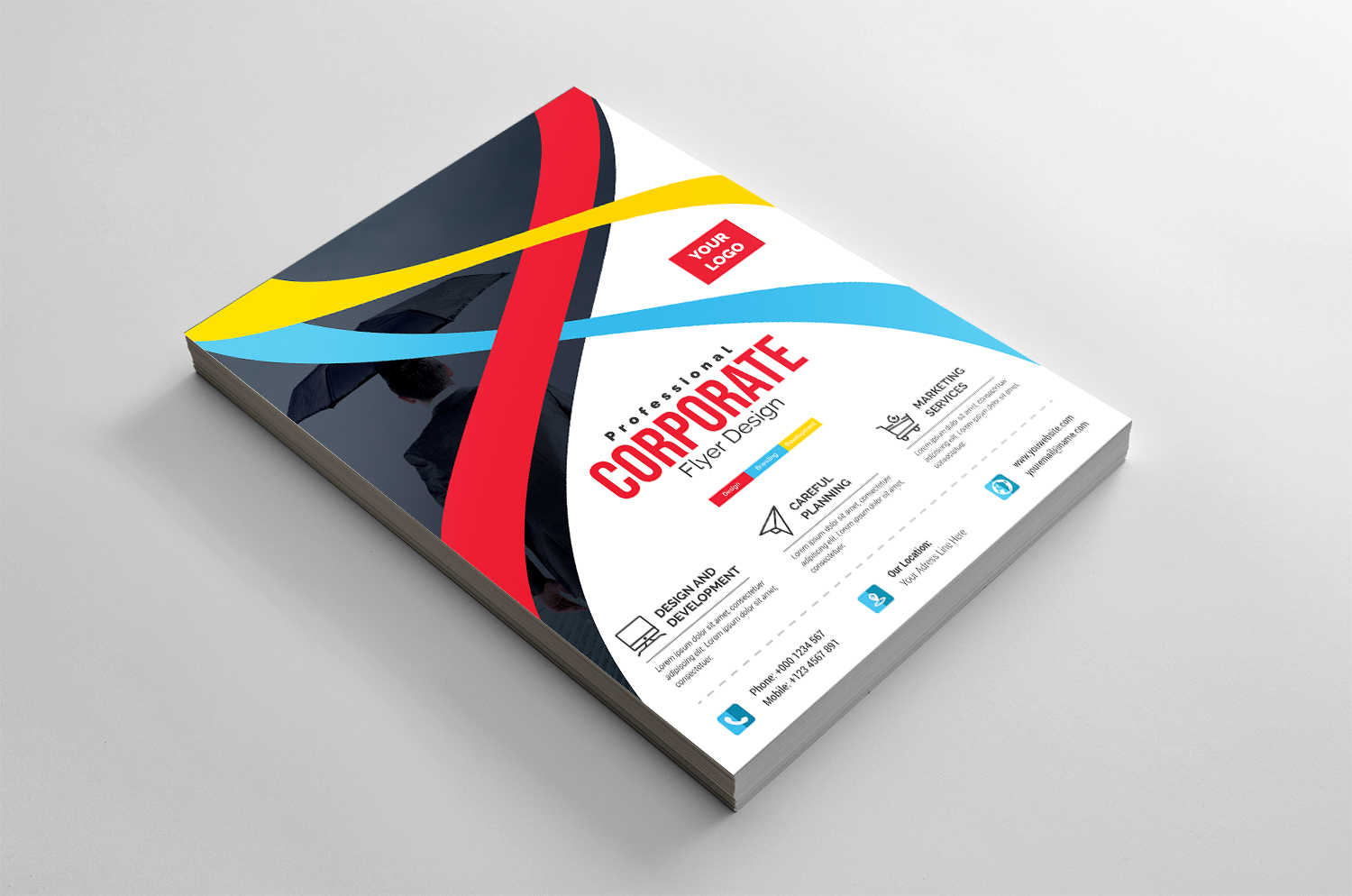 Download Wavy Colorful Modern Flyer - Corporate Identity Template ...