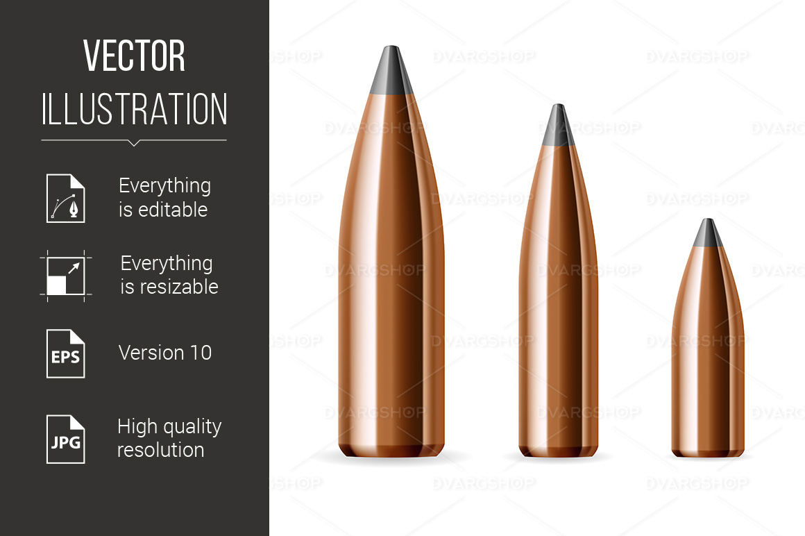 Download Set of Bullets - Vector Image - Vector на тему графика