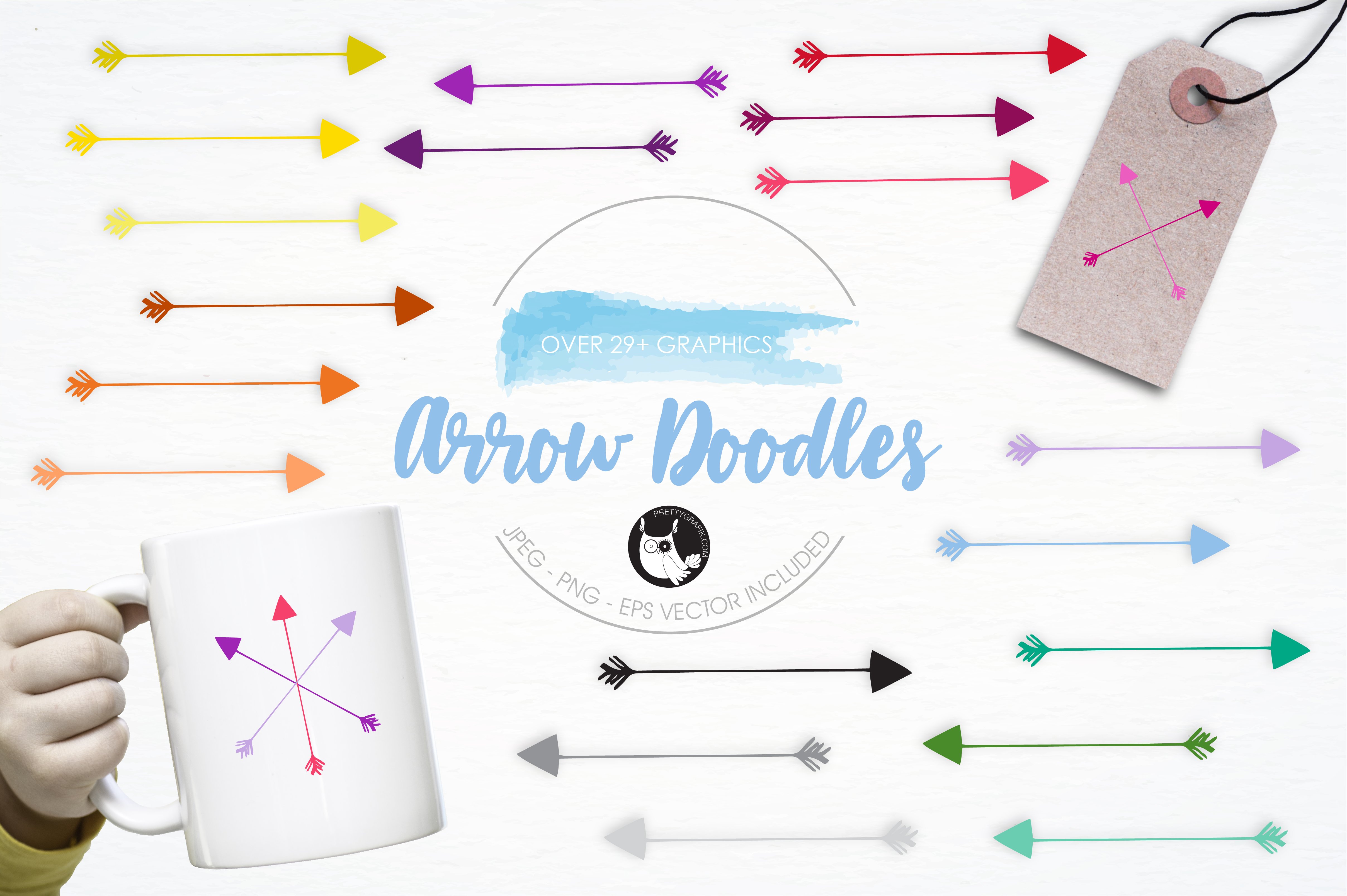 Download Arrow Doodles illustration pack - Vector Image - Vector на ...