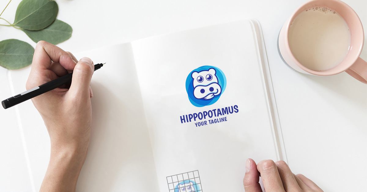 Unique hippos Logo Template #100298 - TemplateMonster