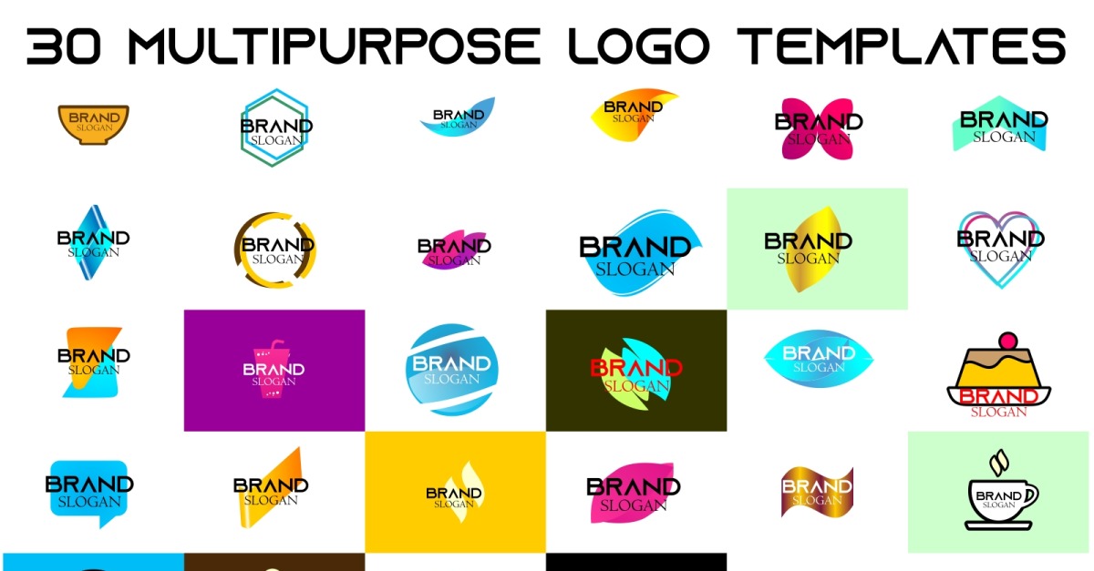 30 multipurpose Logo Template #100599 - TemplateMonster