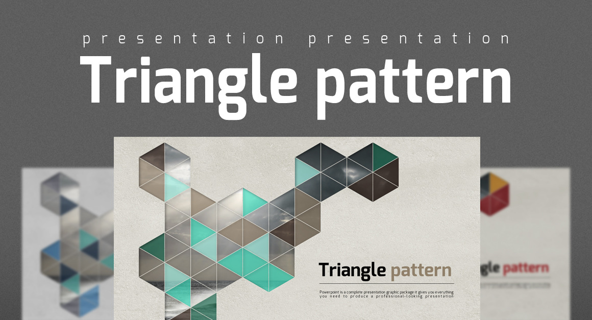 Modèle PowerPoint de motif triangulaire - TemplateMonster