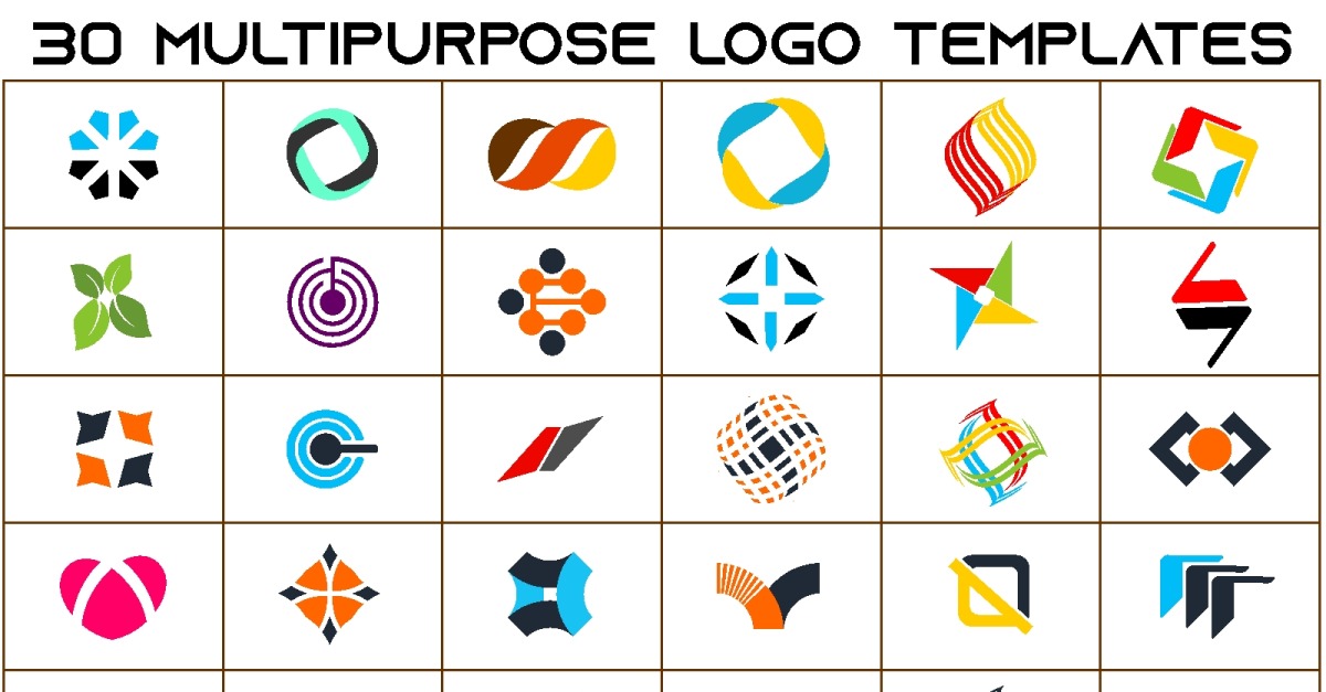 30 multipupose Logo Template #100600 - TemplateMonster