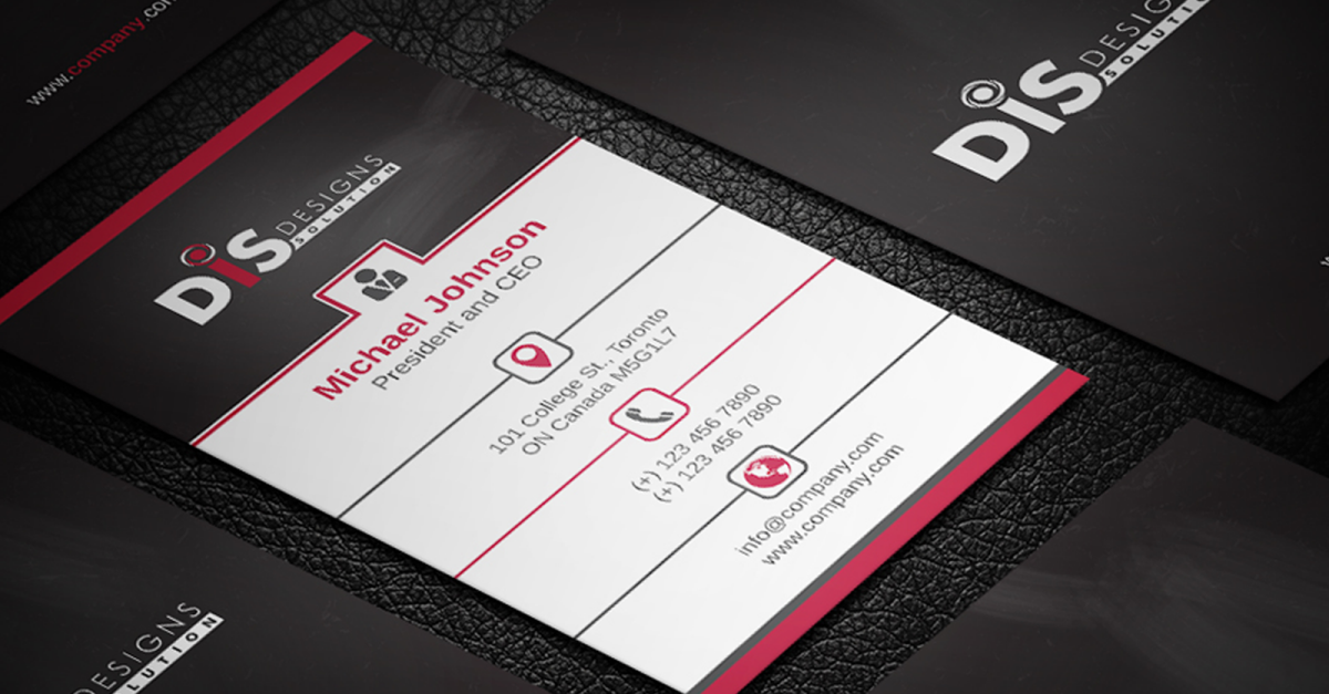 Vertical Business Card - Corporate Identity Template