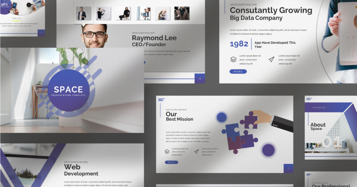 Modello di presentazione dello spazio PowerPoint