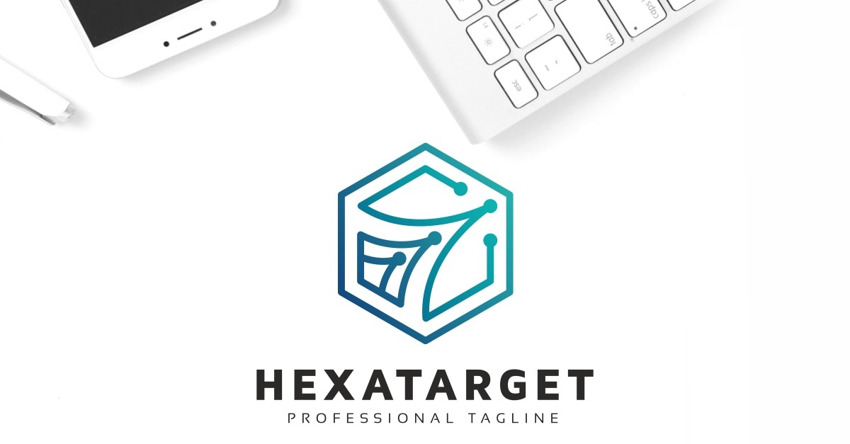Hexagon Target Logo Template #101160 - TemplateMonster
