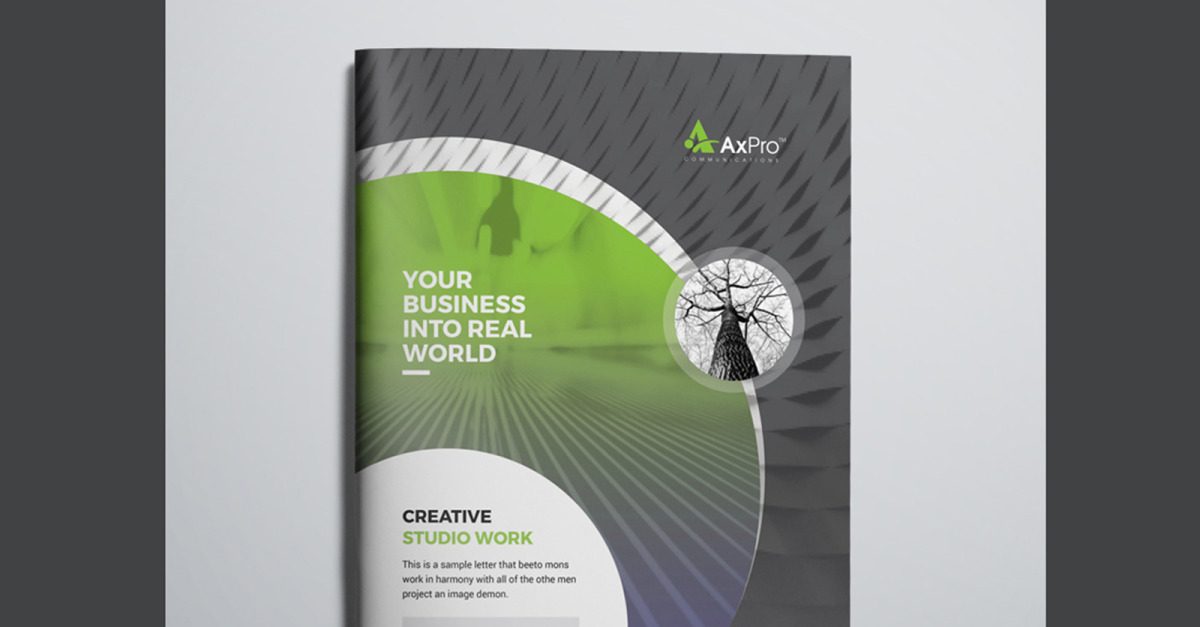 Dark And Green Business Project Proposal - Corporate Identity Template