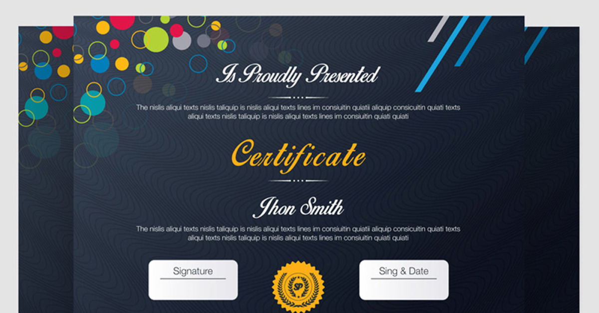 Axpro Brand Design Certificate Template - TemplateMonster