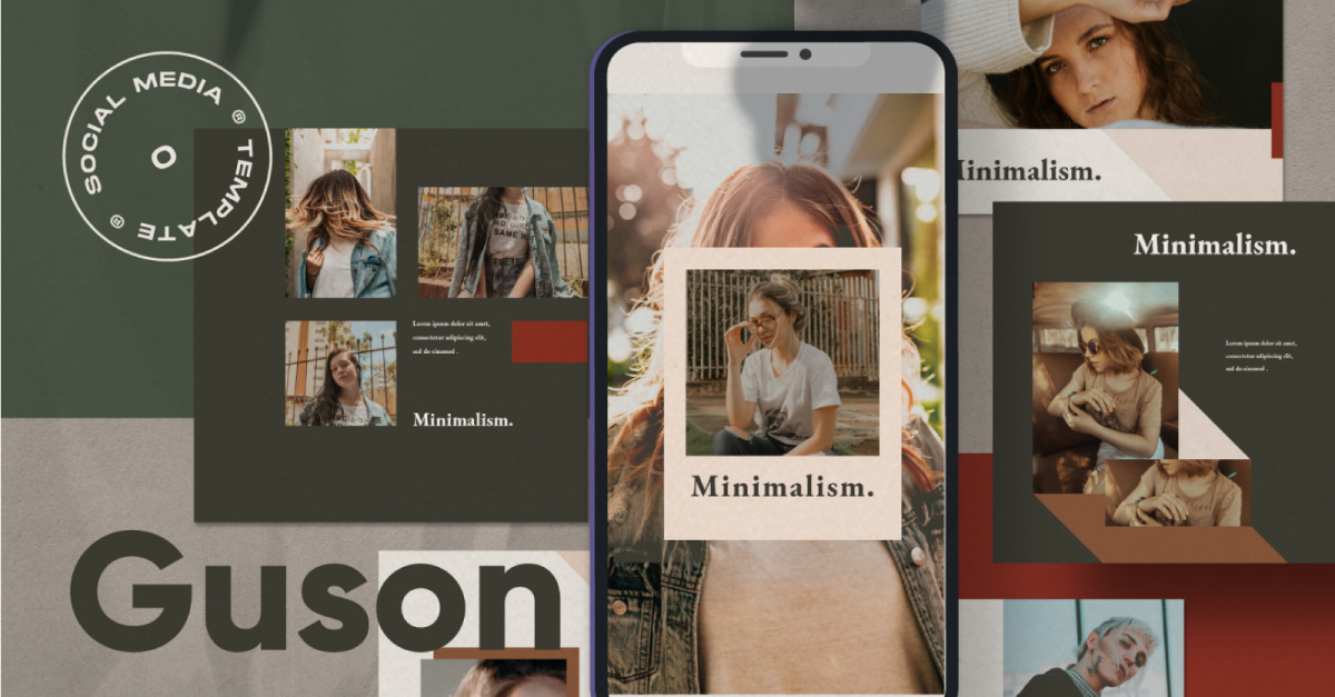 Guson Social Media Template #101398 - TemplateMonster