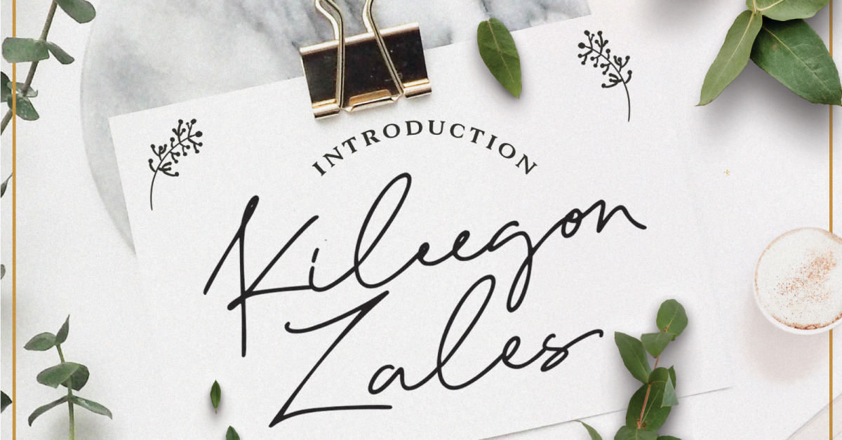 Kileegon Zales Font #101410 - TemplateMonster
