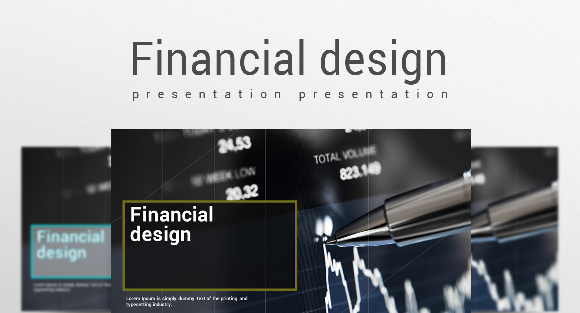 Financial Design PowerPoint template - TemplateMonster