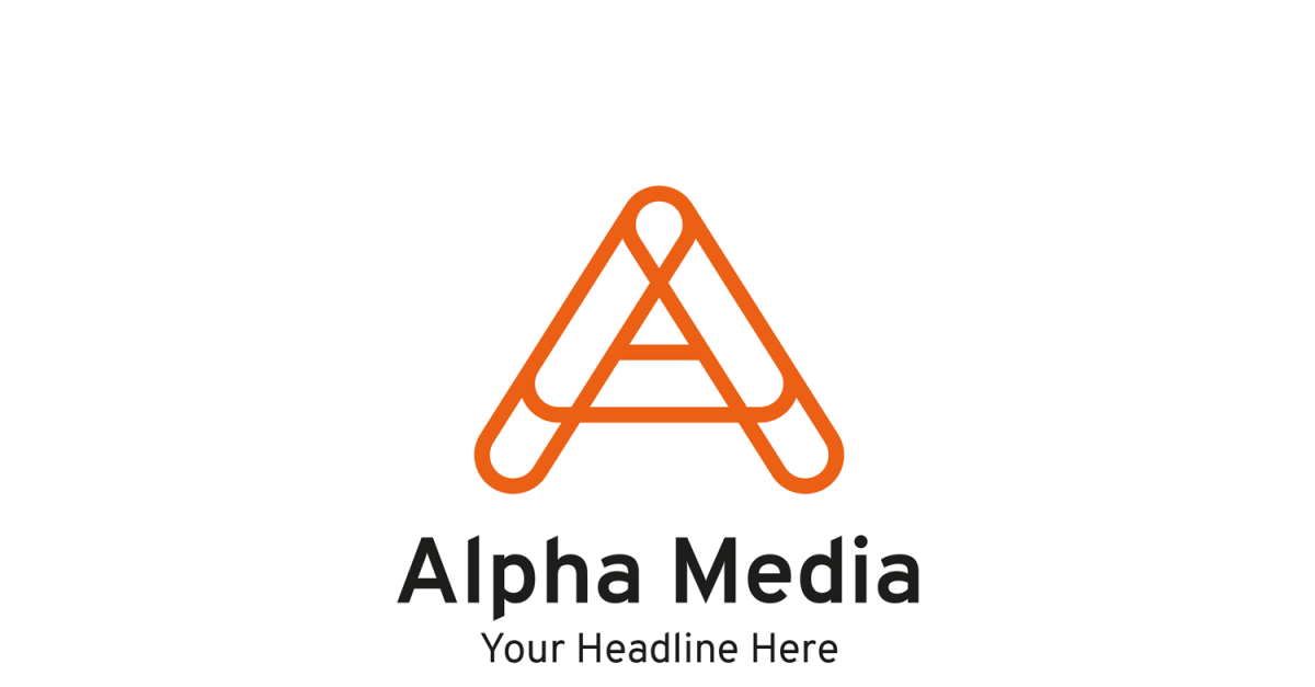 Alpha Media Logo Template #102042 - TemplateMonster