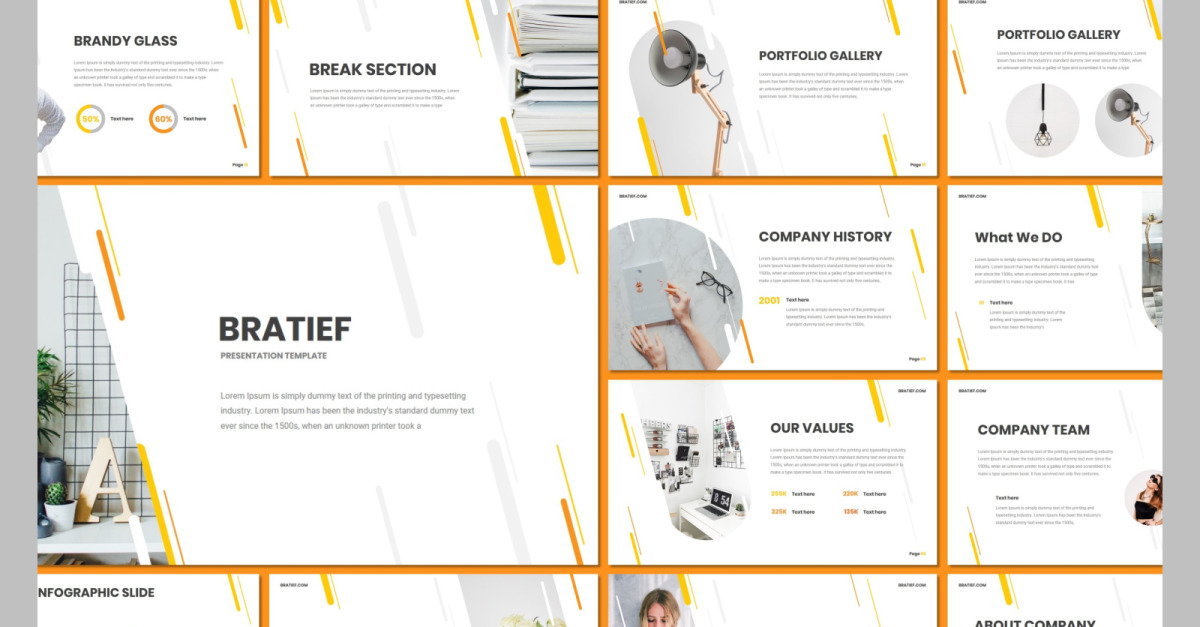 Bra PowerPoint-mall #102130 - TemplateMonster