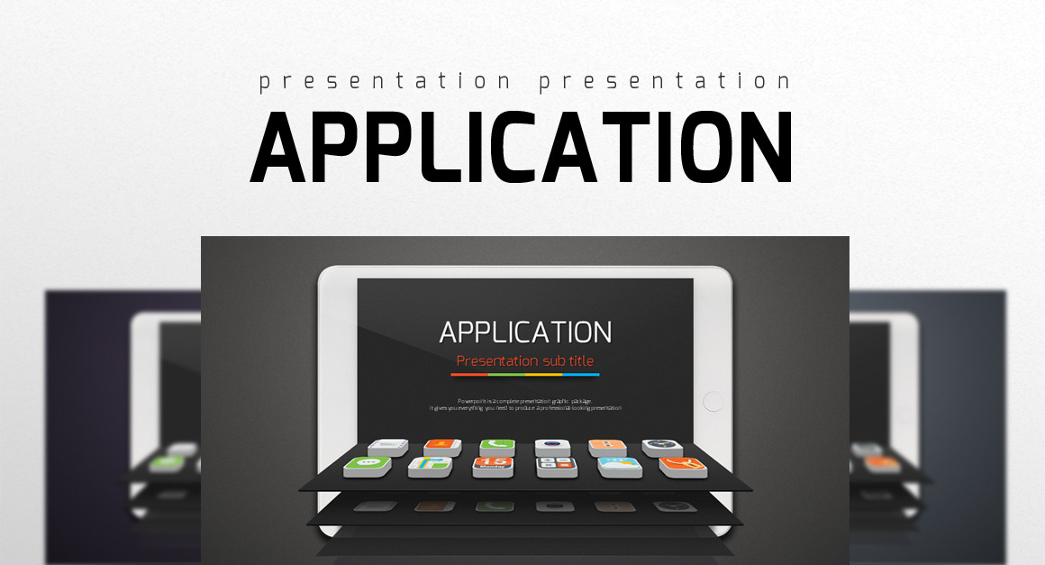 Application PowerPoint template #102372 - TemplateMonster