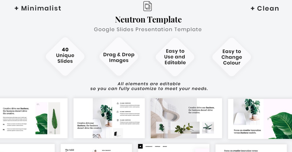 Minimalist - Clean Presentation Template Google Slides