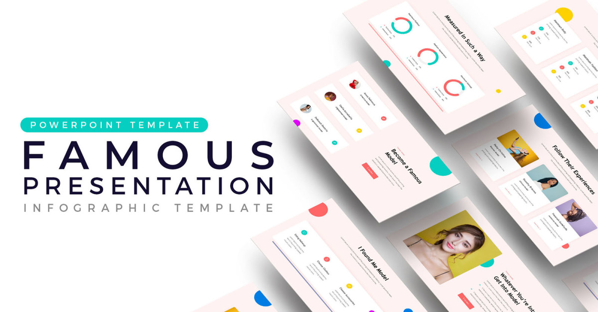 Modello PowerPoint di presentazione di modelli famosi