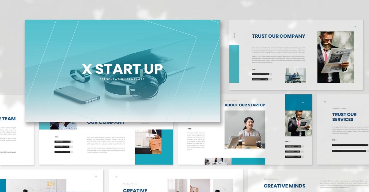 XStartUp - Startup PowerPoint template - TemplateMonster