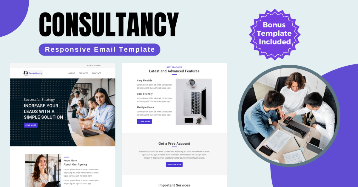 Consultancy – Email Newsletter Template - TemplateMonster