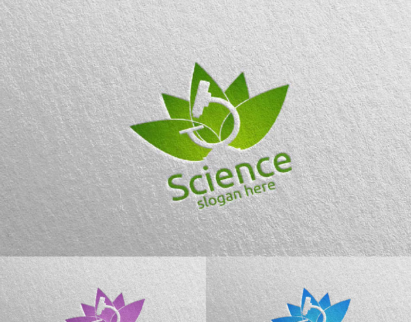 Science and Research Lab Design Concept Logo Template