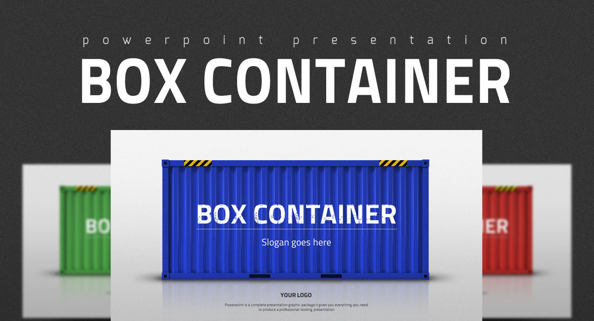 Box Container PowerPoint template #103786 - TemplateMonster