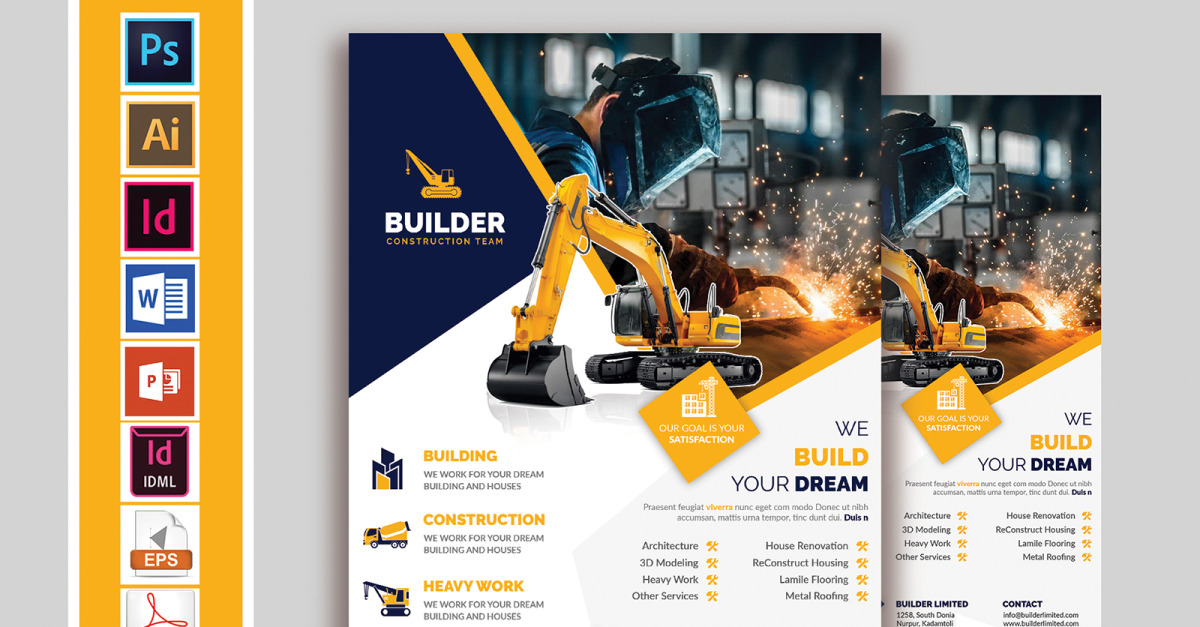Construction Flyer Vol-01 - Corporate Identity Template