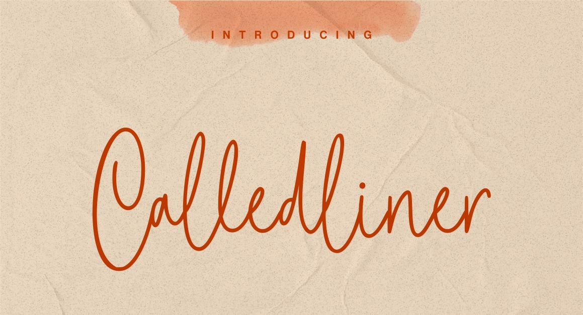 Calledliner - Monoscript Font #103952 - TemplateMonster