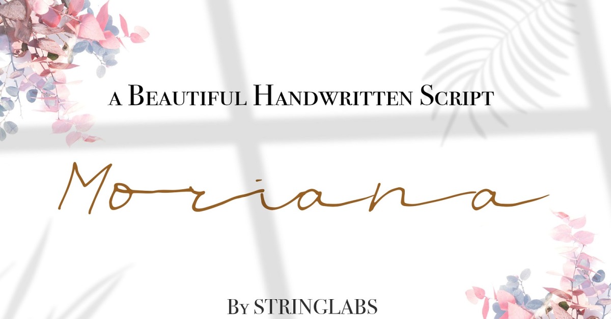 Moriana - Handwritten Cursive Font #103954 - TemplateMonster