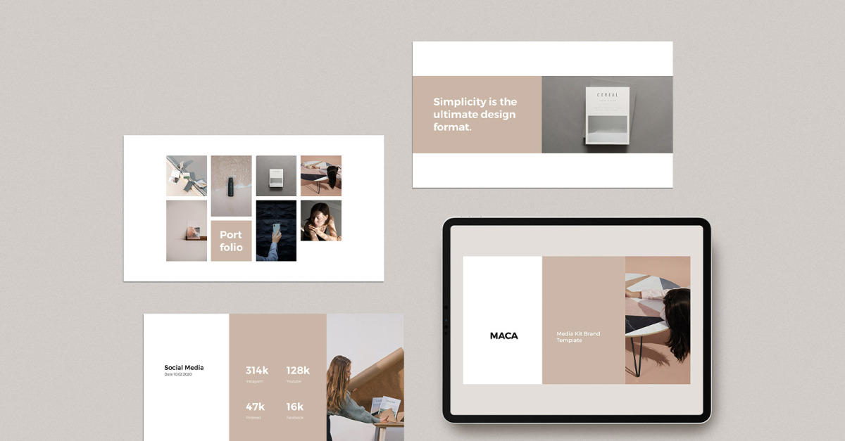 MACA - Media Kit PowerPoint template - TemplateMonster
