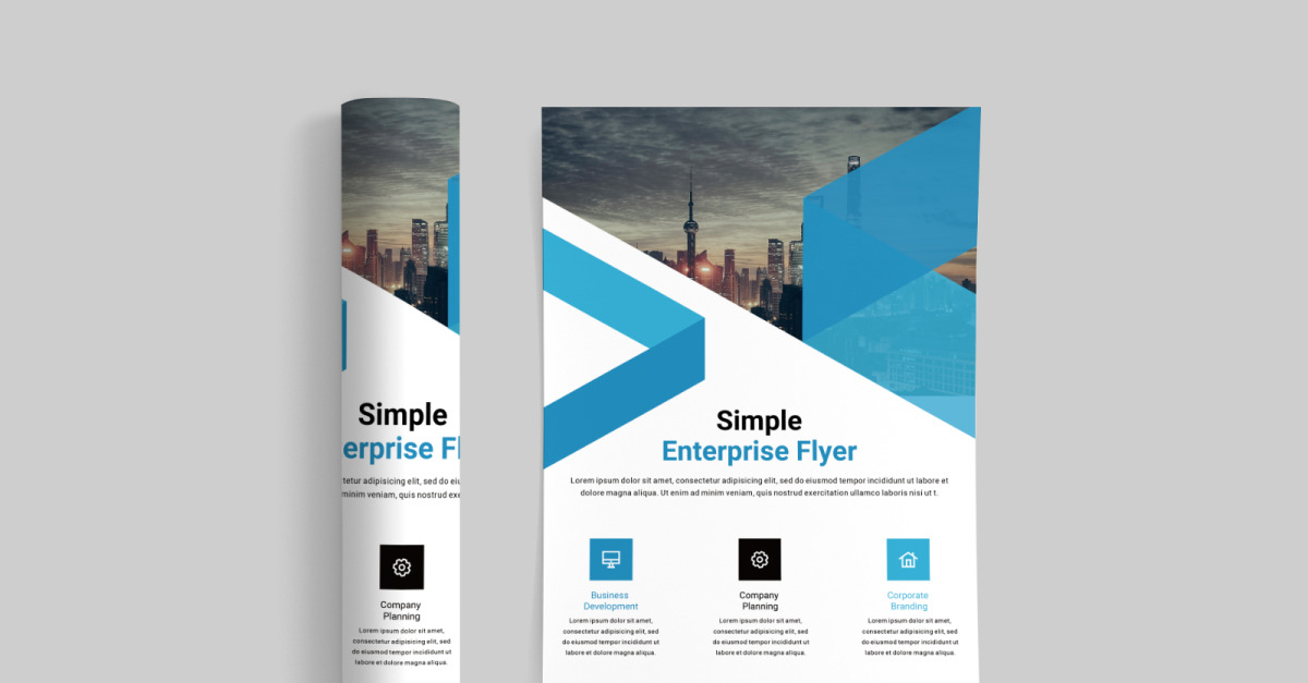 Simple Enterprise Flyer - Corporate Identity Template