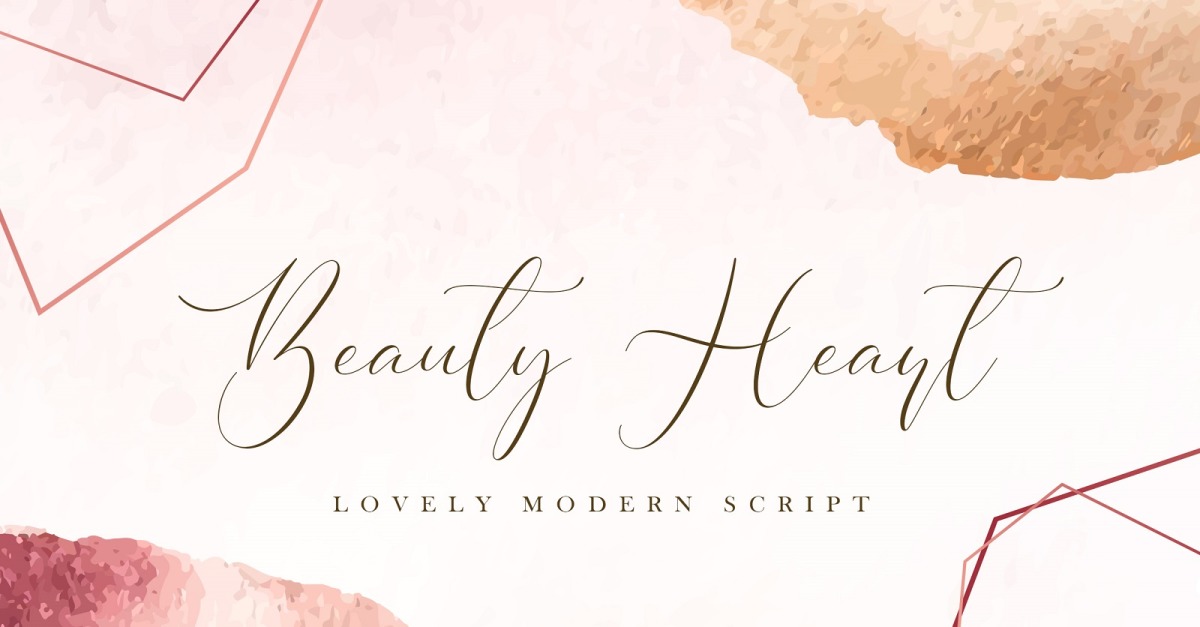 Krása srdce - krásné písmo kaligrafie - TemplateMonster