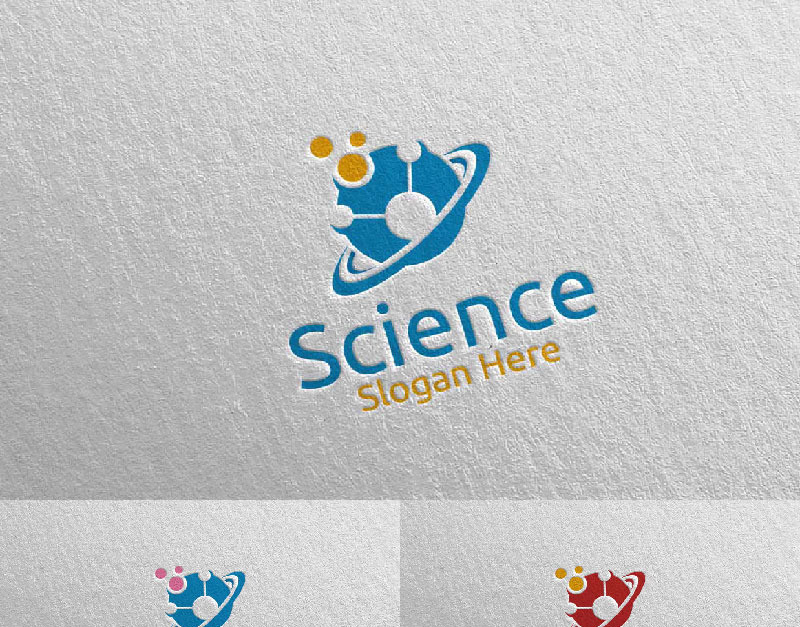 Science and Research Lab Design Concept Logo Template