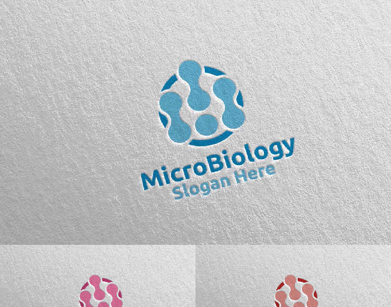 Micro Science and Research Lab Design Concept 2 Logo Template