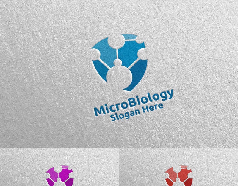 Micro Science and Research Lab Design Concept 8 Logo Template