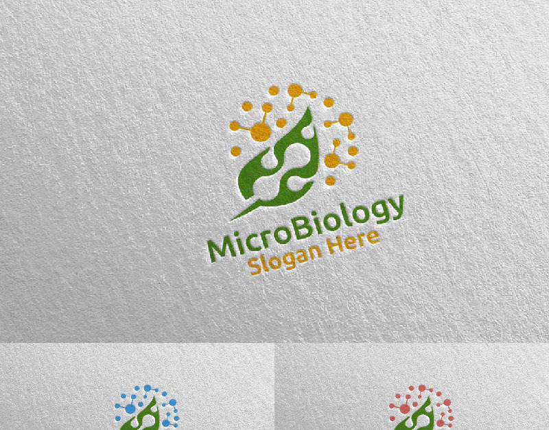 Micro Science and Research Lab Design Concept 9 Logo Mall