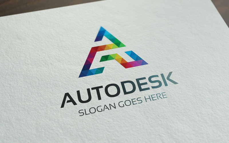 Modelo de logotipo da Autodesk #104252 - TemplateMonster