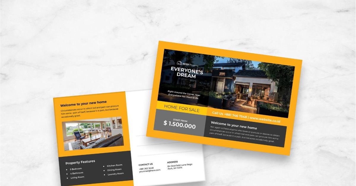 Venta de propiedad - Plantilla de identidad corporativa