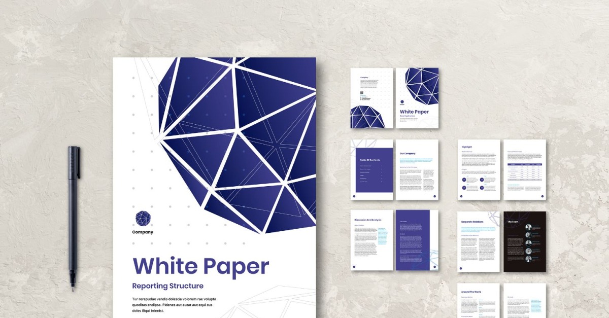 Whitepaper Reporting Paper - Corporate Identity Template