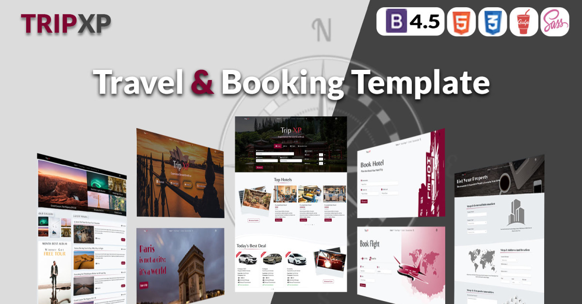 Trip XP - Bootstrap Travel and Booking Website Template