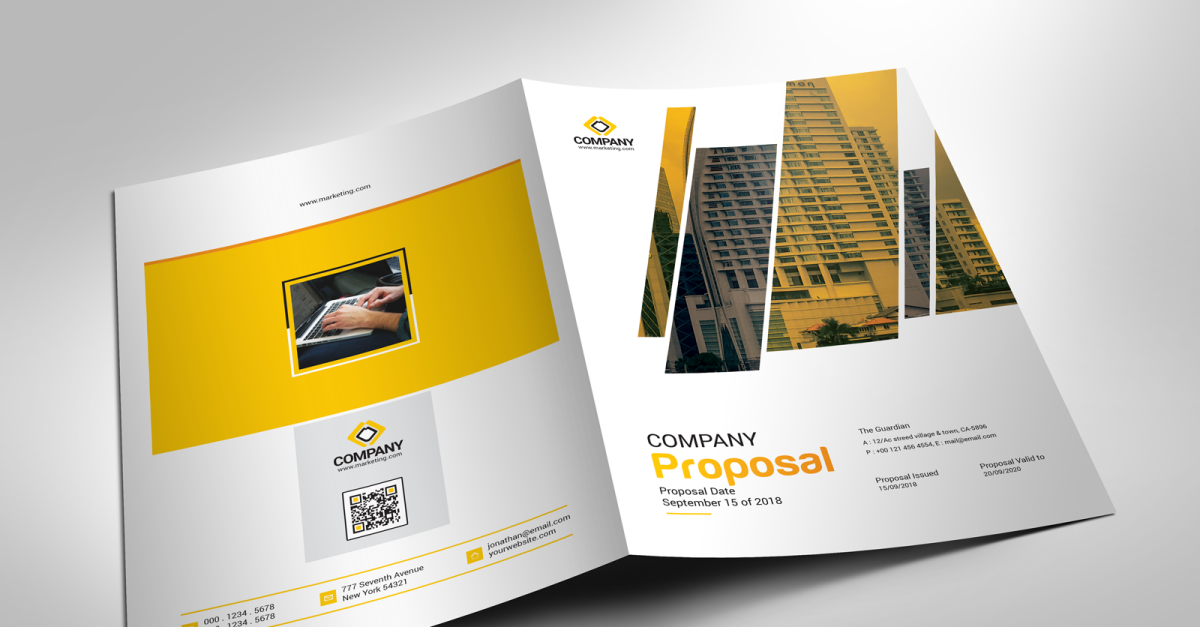 Yellow Color Business Proposal - Corporate Identity Template