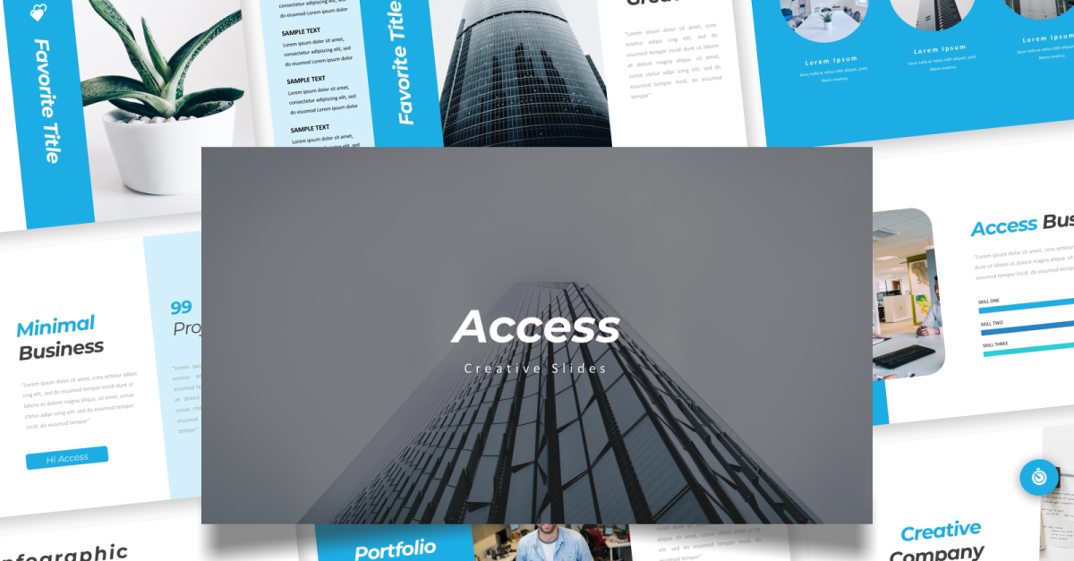 Access - Creative PowerPoint template - TemplateMonster