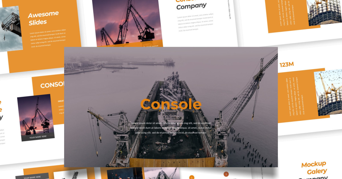 Console - Pitch Deck Google Slides #106187 - TemplateMonster